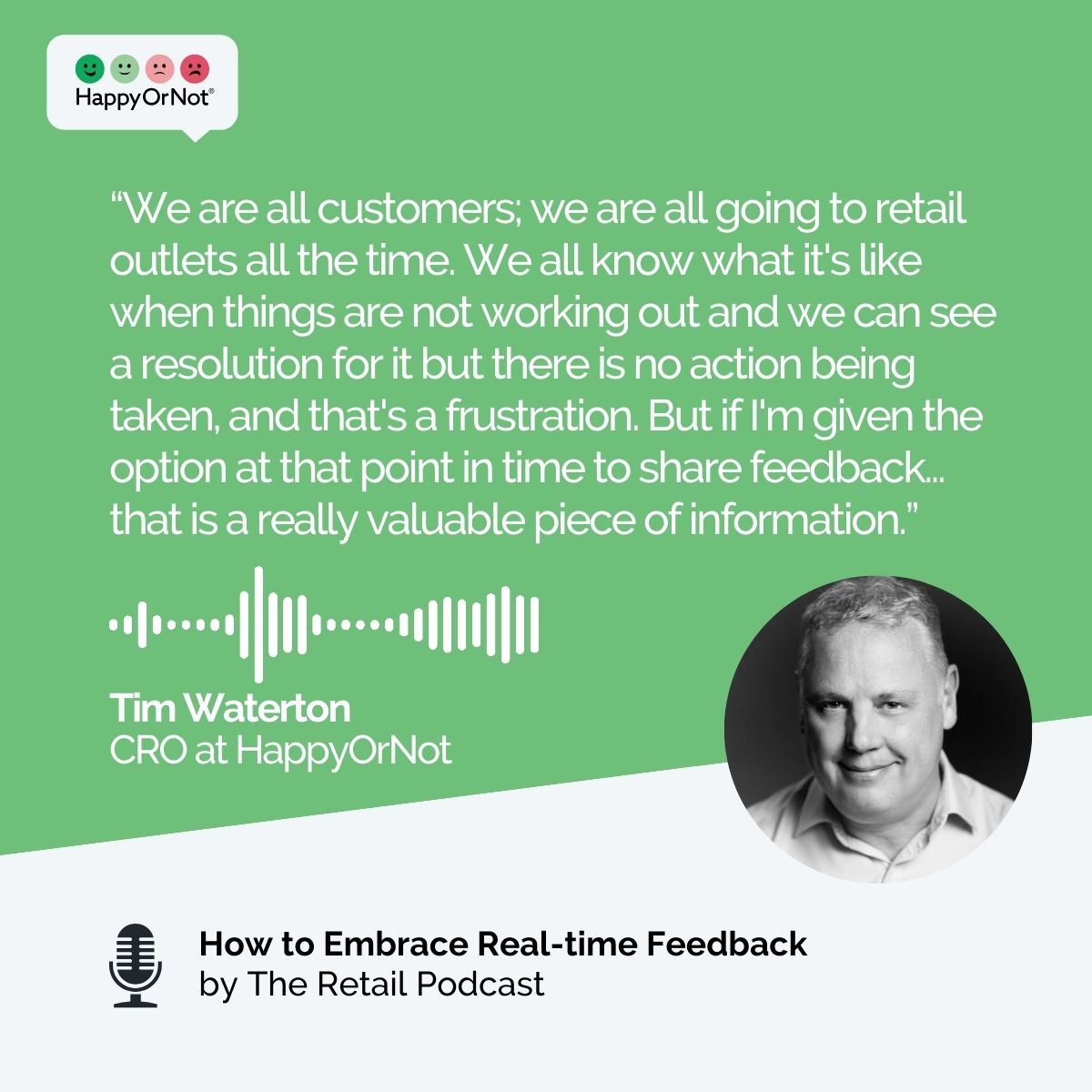 Podcast: How to Embrace Real-time Feedback - HappyOrNot